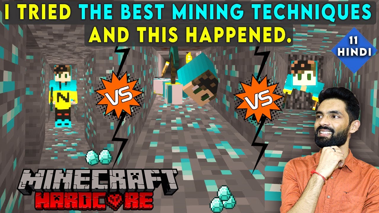 I TRIED THE BEST MINING TECHNIQUES - MINECRAFT HARDCORE SURVIVAL ...