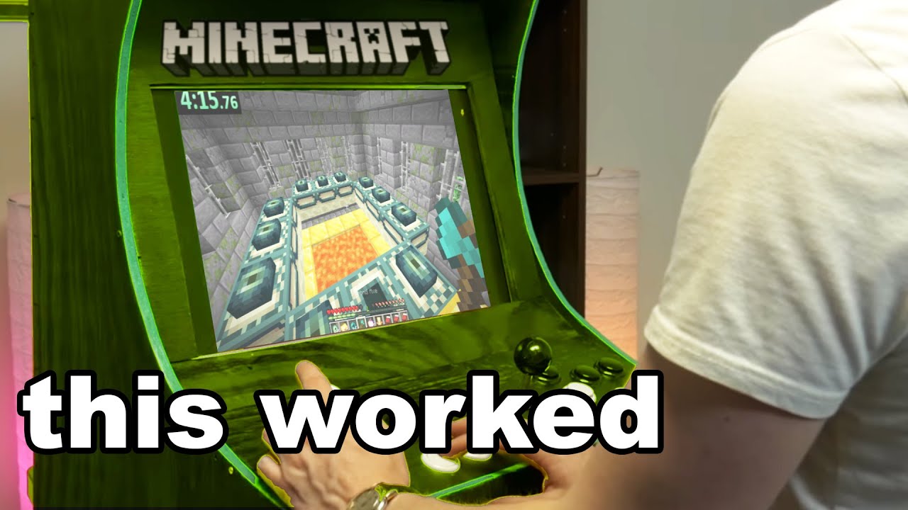 I Used This Minecraft Arcade Machine To Speedrun And This Happened ...
