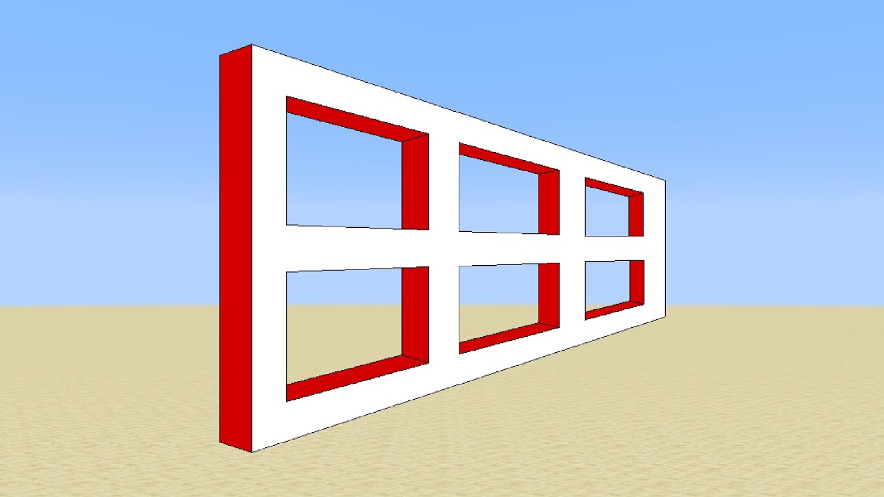 I recreated the weirdest optical illusion in Minecraft - Minecraft videos