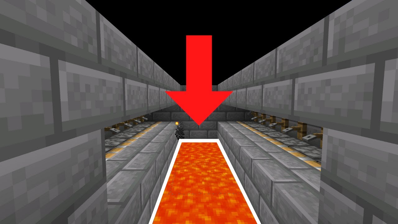 Lava Bridge in Minecraft #Shorts - Minecraft videos