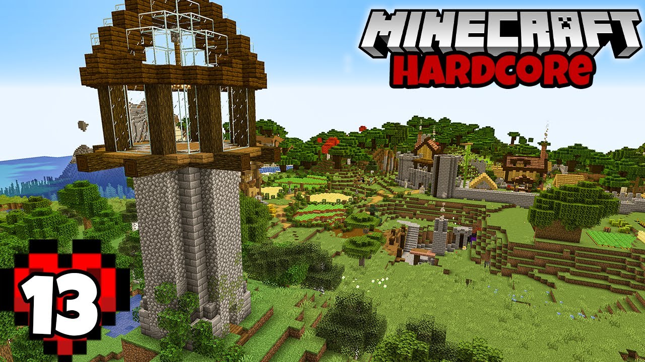 Let's Play Minecraft Hardcore | Observation Tower - Minecraft videos