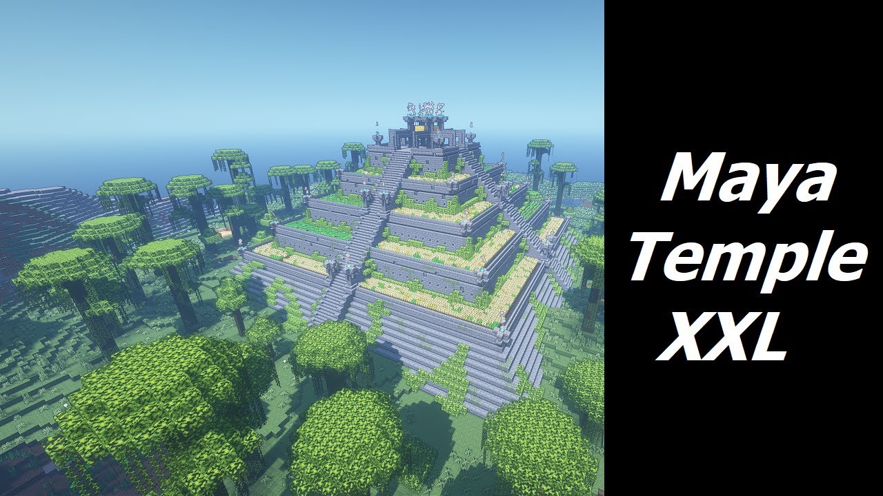 MINECRAFT: How to build a Maya Temple XXL (Tutorial) - Minecraft videos