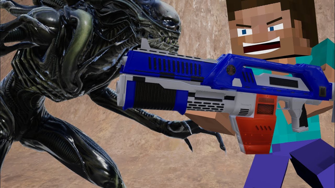 MINECRAFT IN REAL LIFE - Steve vs Giant Spiders vs Zombie vs Aliens ...