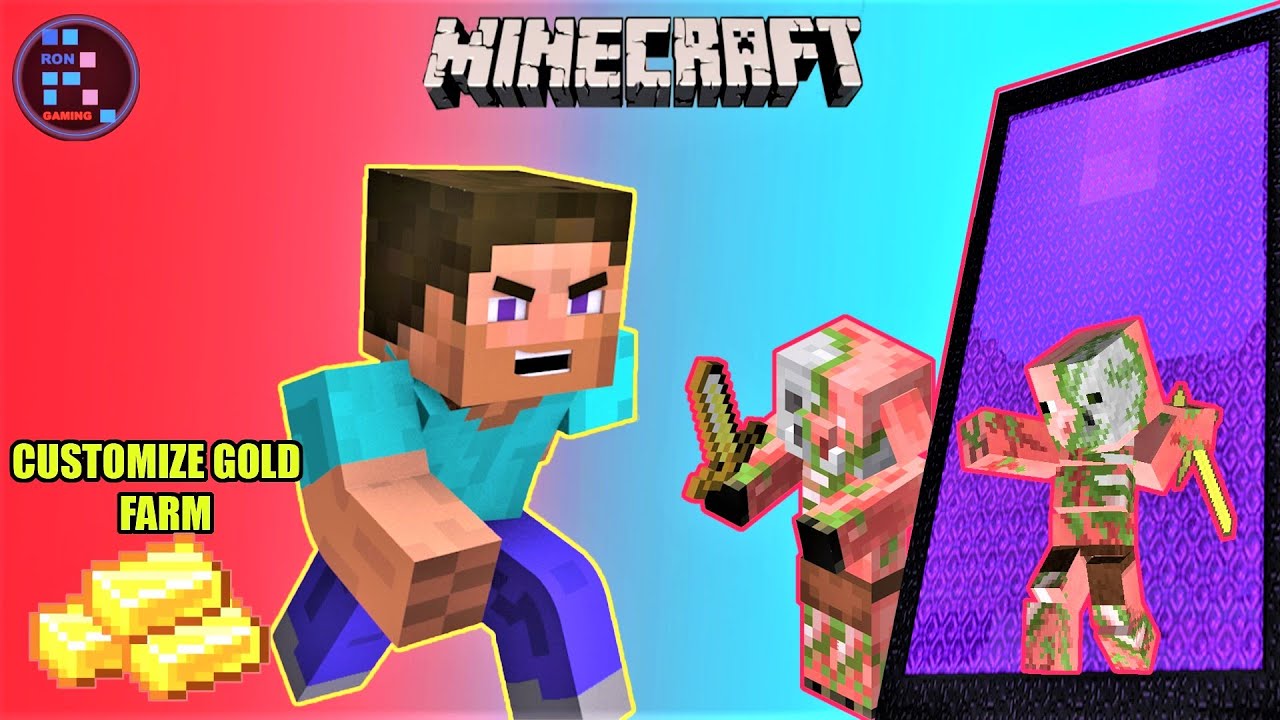 MINECRAFT | RON BUILT AMAZING WORKING GOLD & XP FARM - Minecraft videos