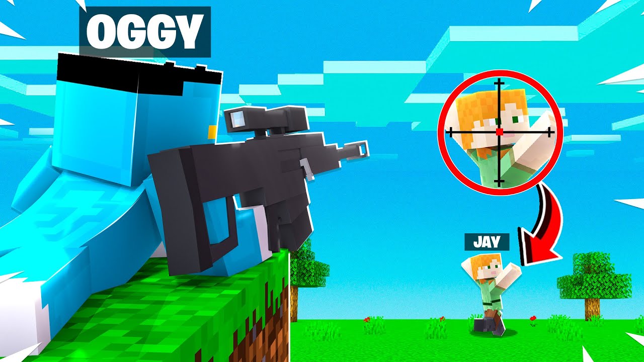 MINECRAFT Speedrunner Vs Hunter WITH GUNS! - Minecraft videos