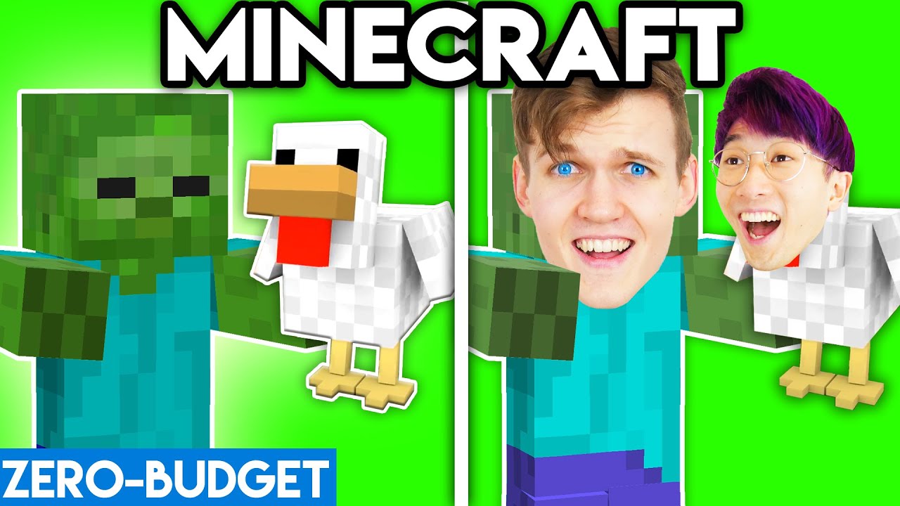 MINECRAFT WITH ZERO BUDGET! (MINECRAFT PARODY BY LANKYBOX!) - Minecraft ...
