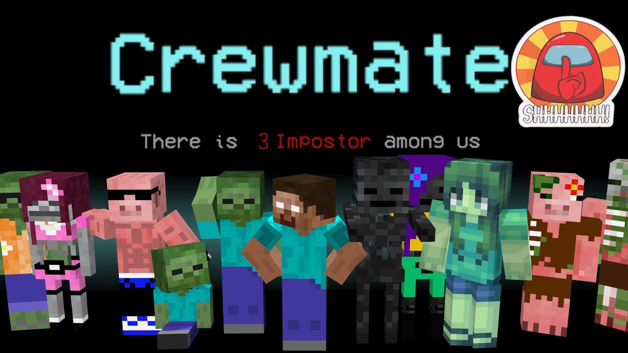 MONSTER SHOOL : AMONG US WHO IS THE IMPOSTOR - MINECRAFT ANIMATION ...