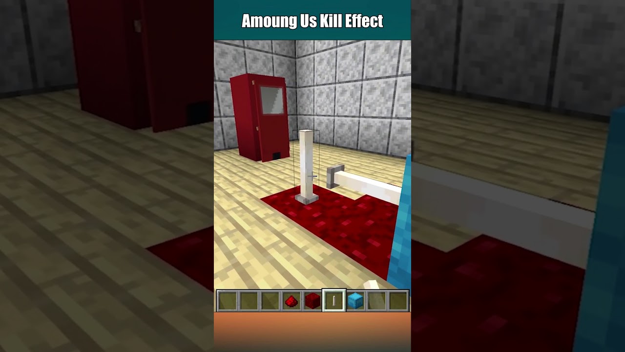 Minecraft AMONG US Kill Effect - Minecraft videos