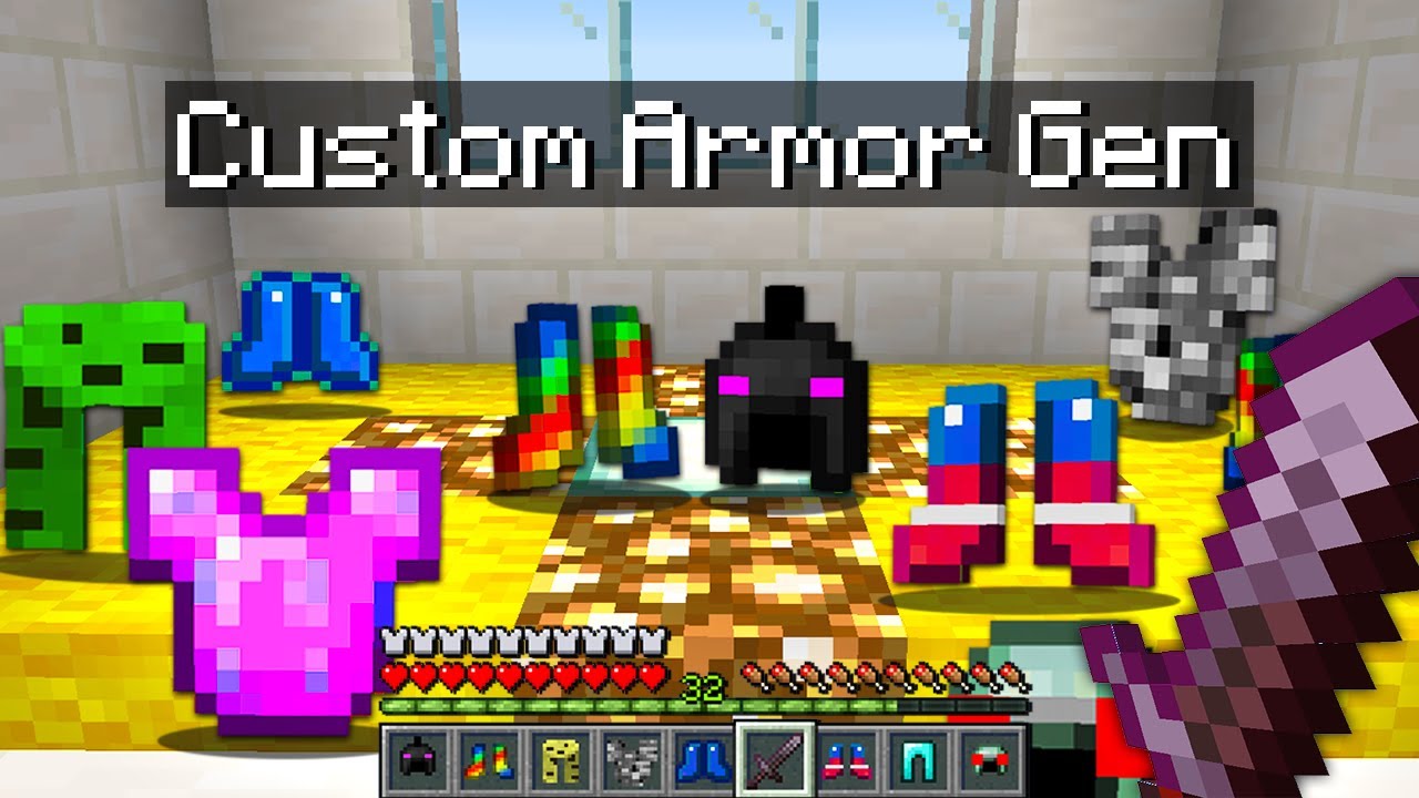 Minecraft Bedwars but I added custom armor generators... - Minecraft videos