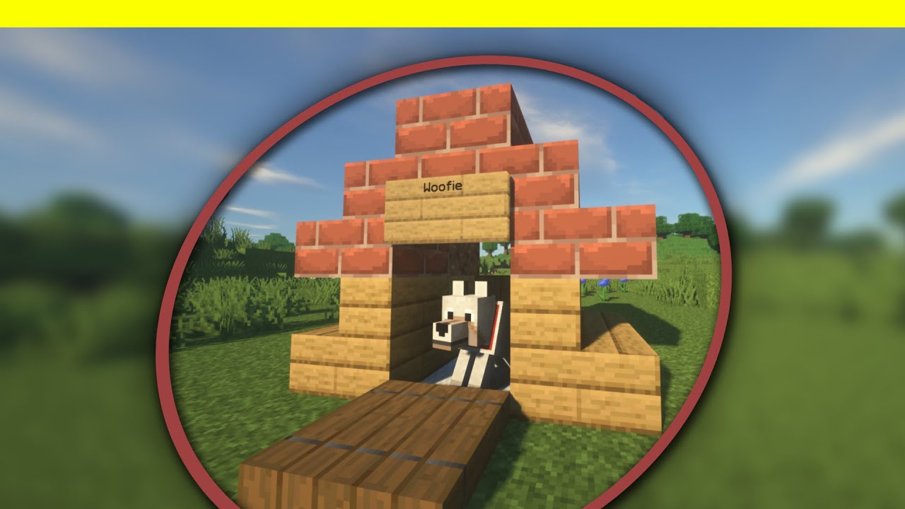 Minecraft: Dog House Build Tutorial #Shorts - Minecraft videos