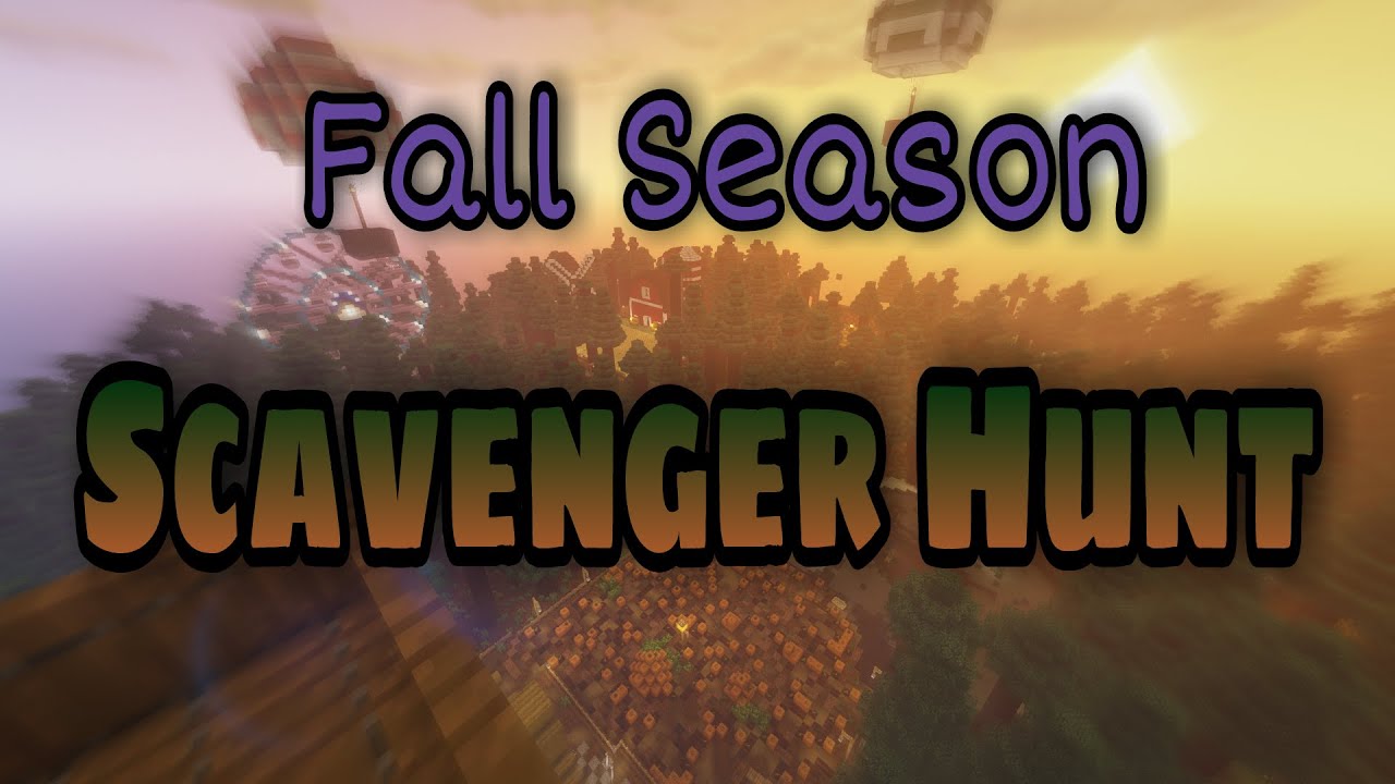 Minecraft: Fall Season Scavenger Hunt || 1.16+ Puzzle Map Trailer ...