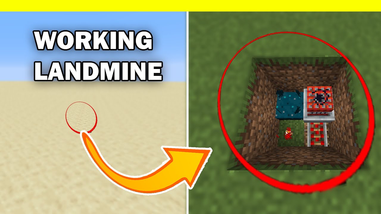Minecraft: How to Build a Landmine in Minecraft 1.17 #Shorts ...