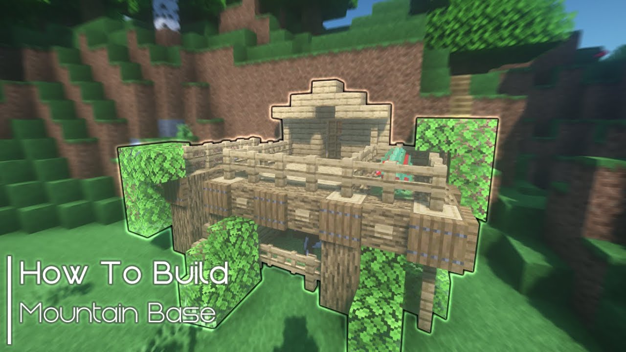 Minecraft - How to Build a Mountain Base - Minecraft videos