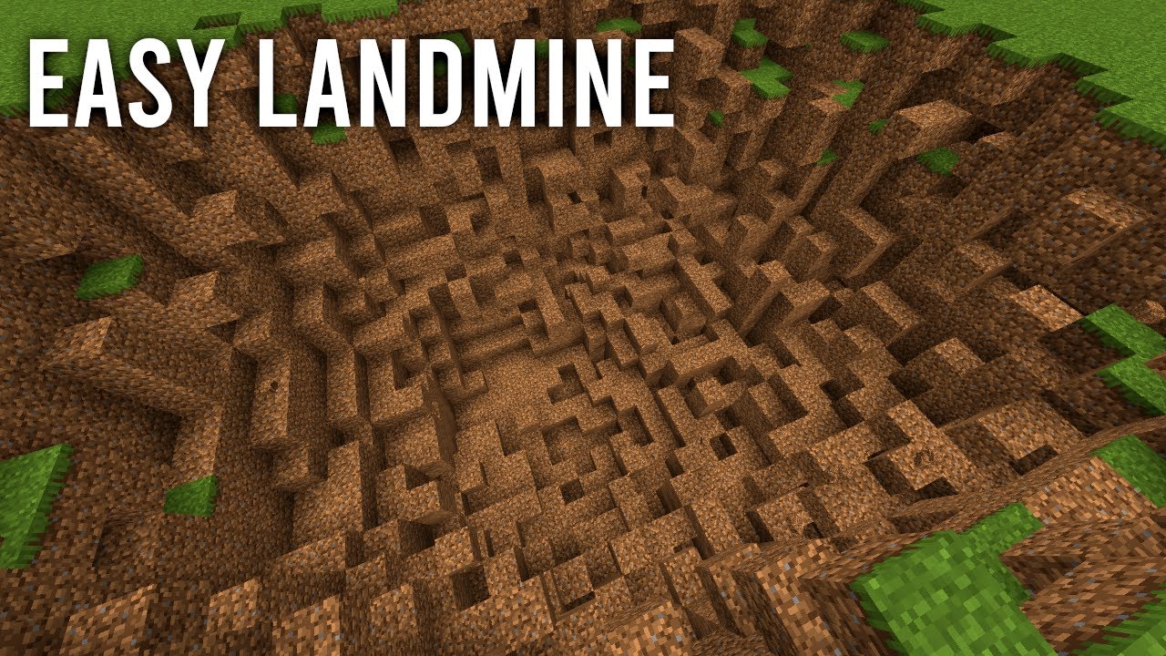 Minecraft Landmine Tutorial - Minecraft videos