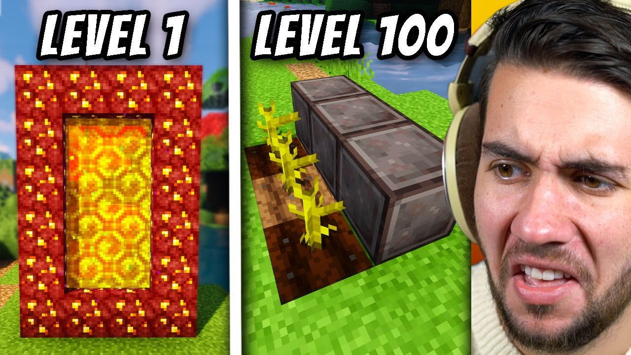 Minecraft Life Hacks From Level 1 to Level 100 (part 2) - Minecraft videos