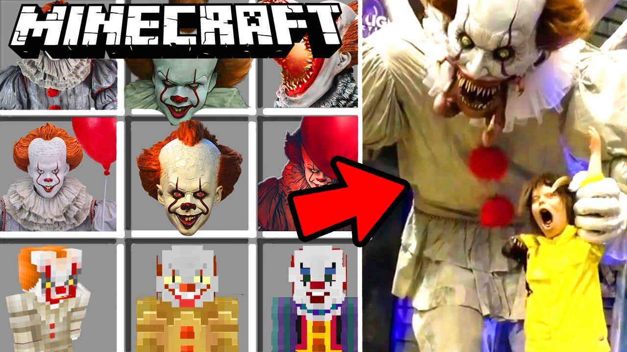 Minecraft NEW PENNYWISE MOD / PENNYWISE, GEORGIE, SCARY IT!! Minecraft ...