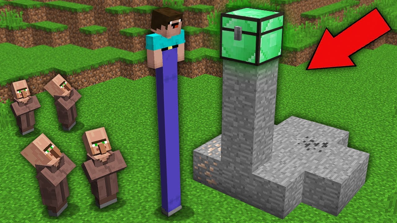 Minecraft NOOB vs PRO : ONLY LONG NOOB CAN OPENED THIS EMERALD CHEST ...