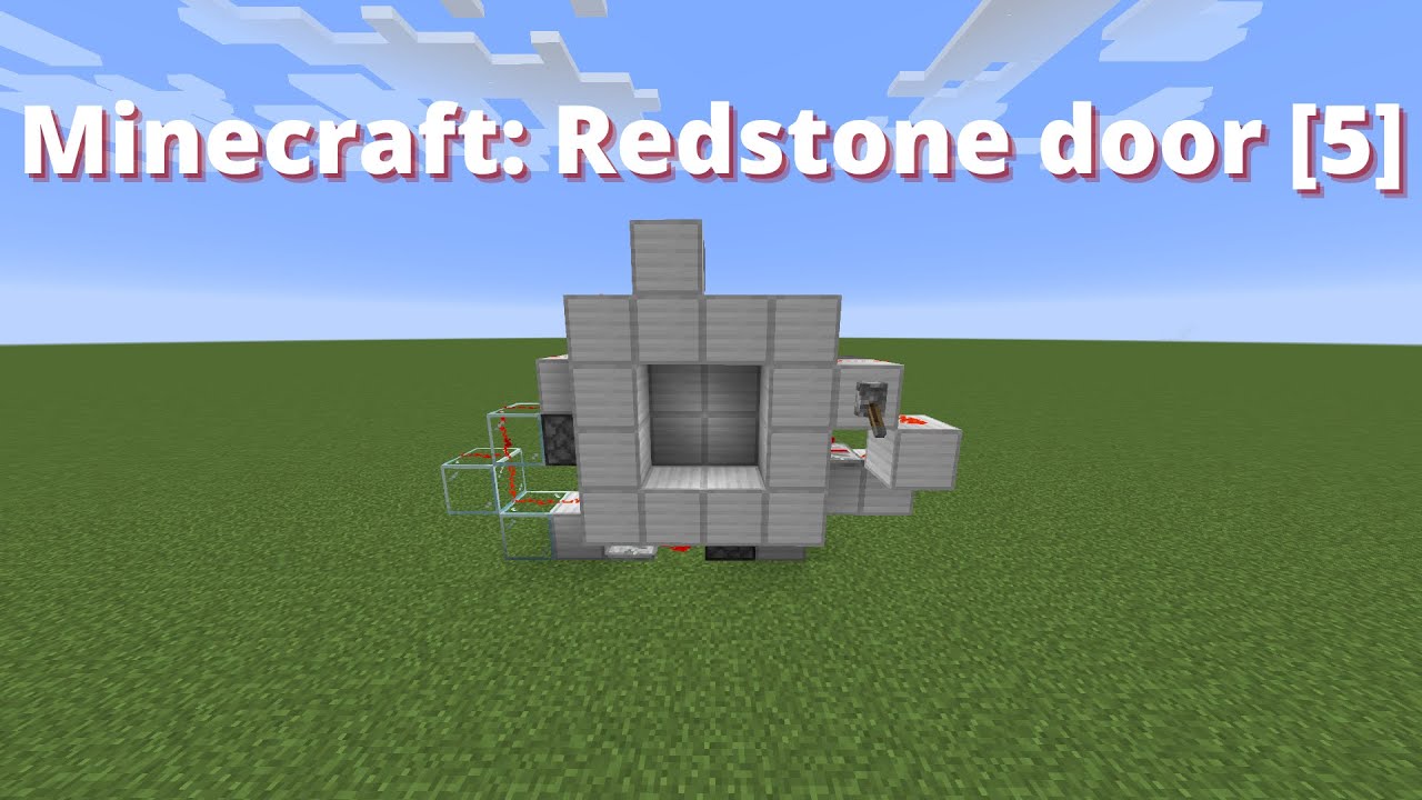 Minecraft: Redstone Door [Level 5] 2x2 Spiral Door Bedrock/Java ...