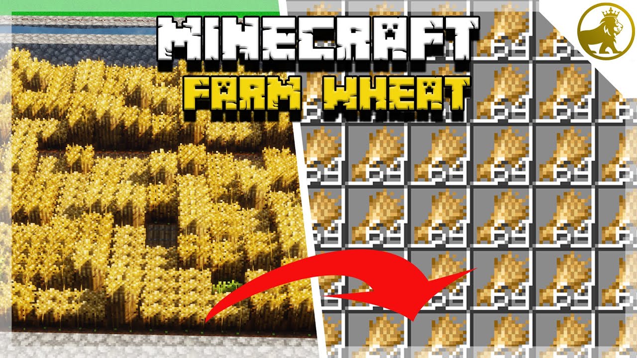 Minecraft | Simple and Cheap Wheat Farm | Tutorial - Minecraft videos