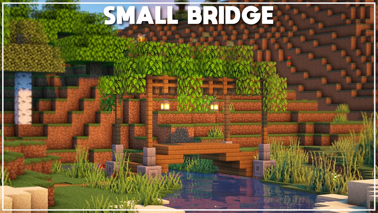 Minecraft: Small Bridge Tutorial #Shorts - Minecraft videos