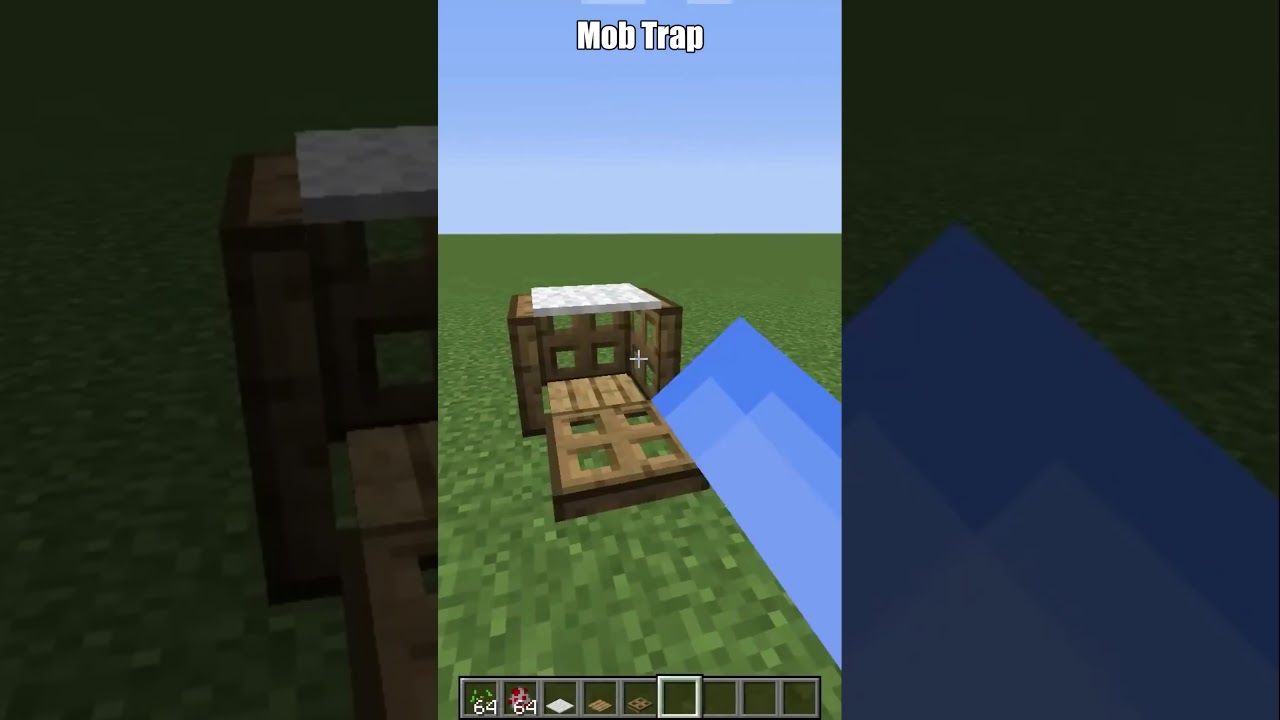 Minecraft Small Mob Trap #shorts - Minecraft videos