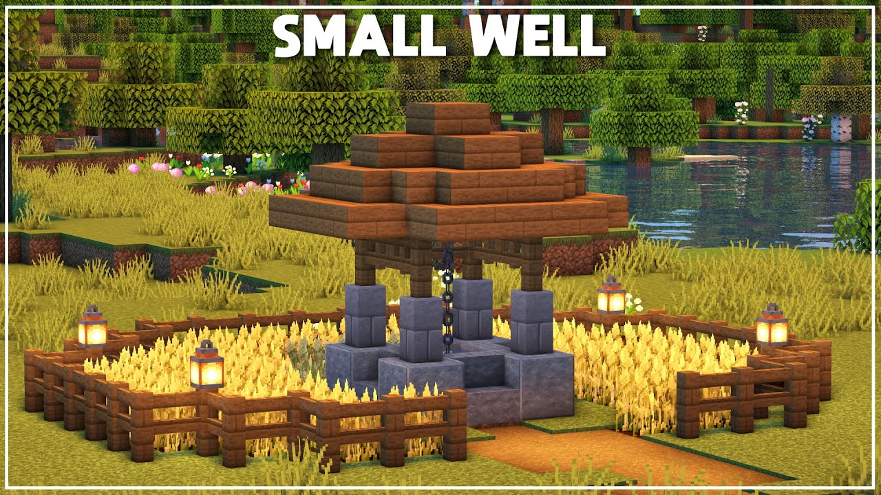 Minecraft: Small Well Tutorial #Shorts - Minecraft videos