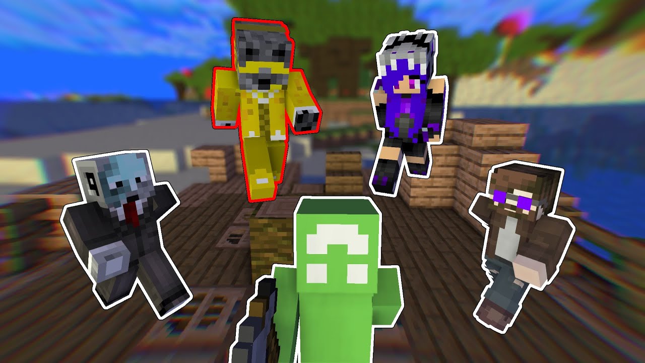 Minecraft Speedrunner VS 4 Hunters But One is a Healer - Minecraft videos