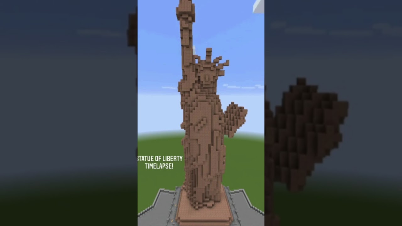 Minecraft Statue Timelapse (1000x Speed) - Minecraft videos