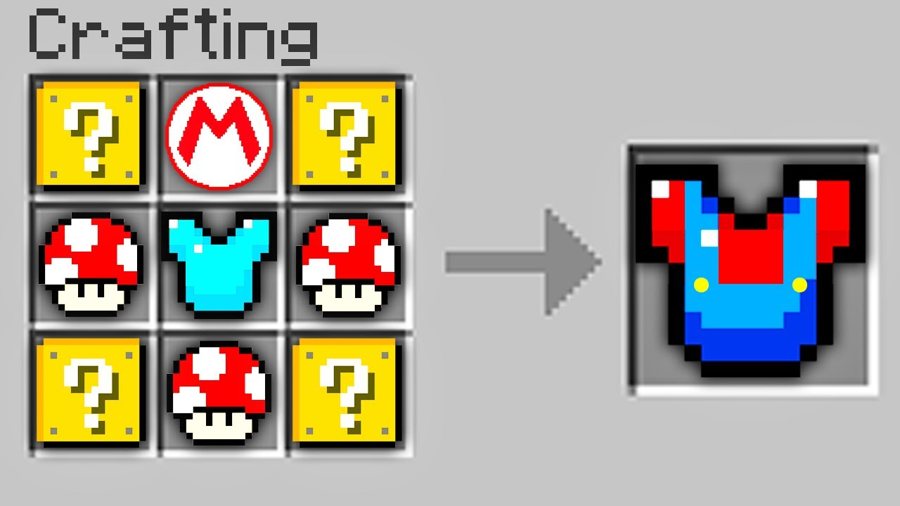 Minecraft UHC but I can secretly craft 'Super Mario Armor ...