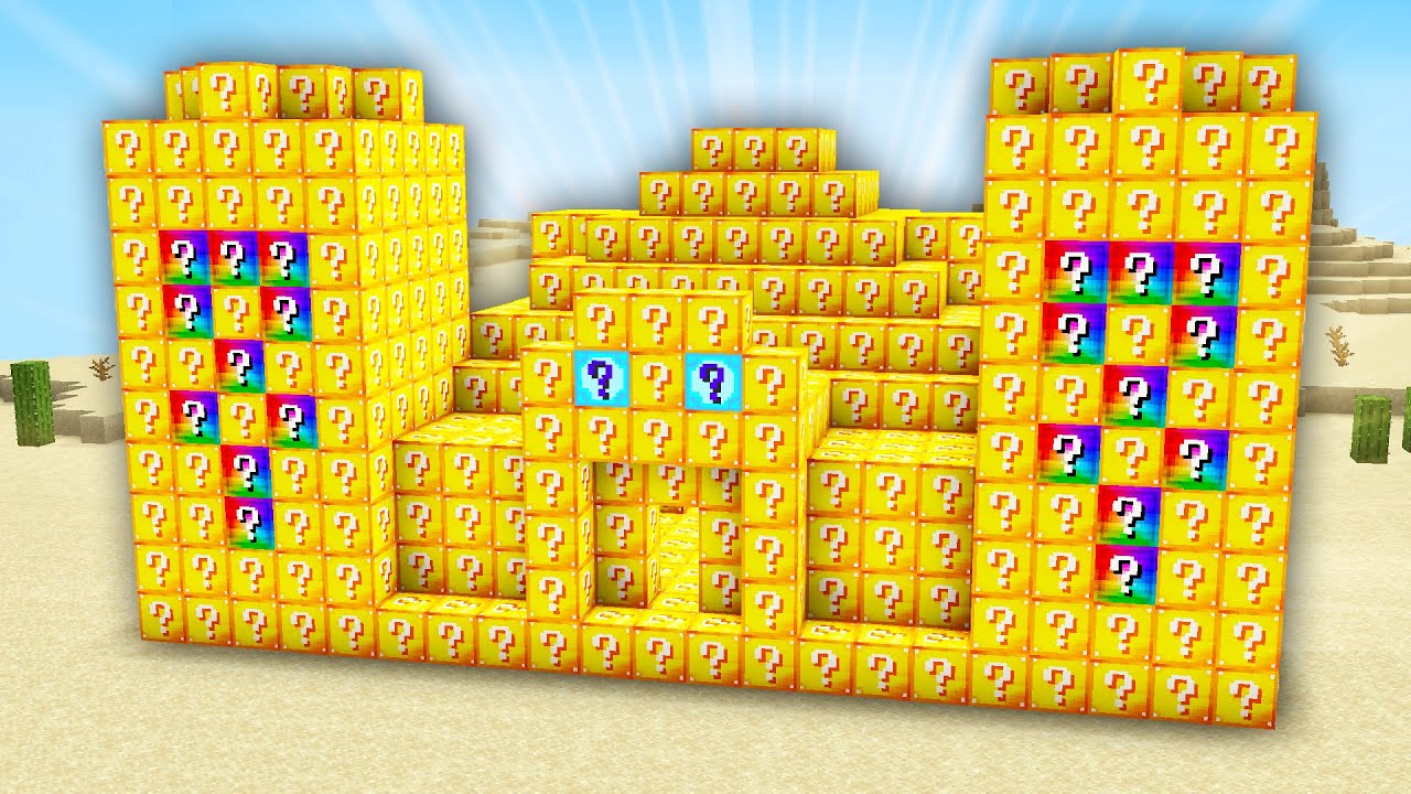 Minecraft UHC but the world is OP Lucky Block Temples.. - Minecraft videos