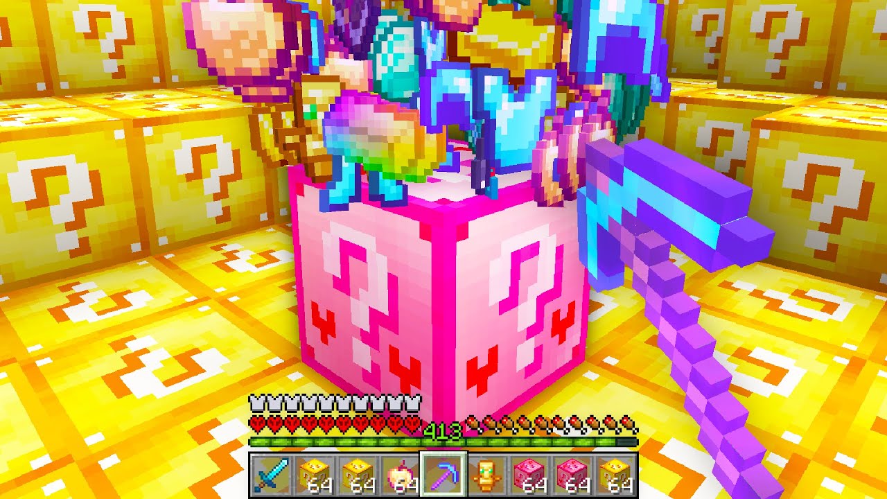 Minecraft UHC but the world is OP Lucky Blocks.. - Minecraft videos