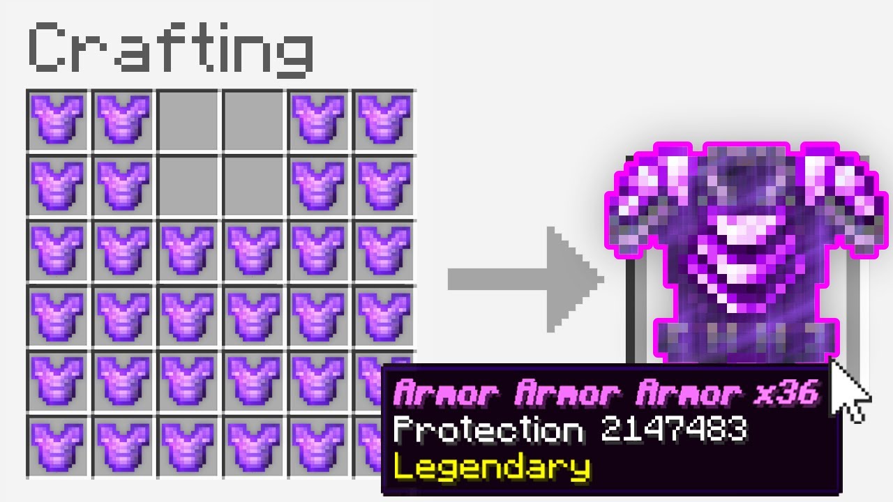 Minecraft UHC but you can craft "Armor Armor Armor Armor Armor Armor ...