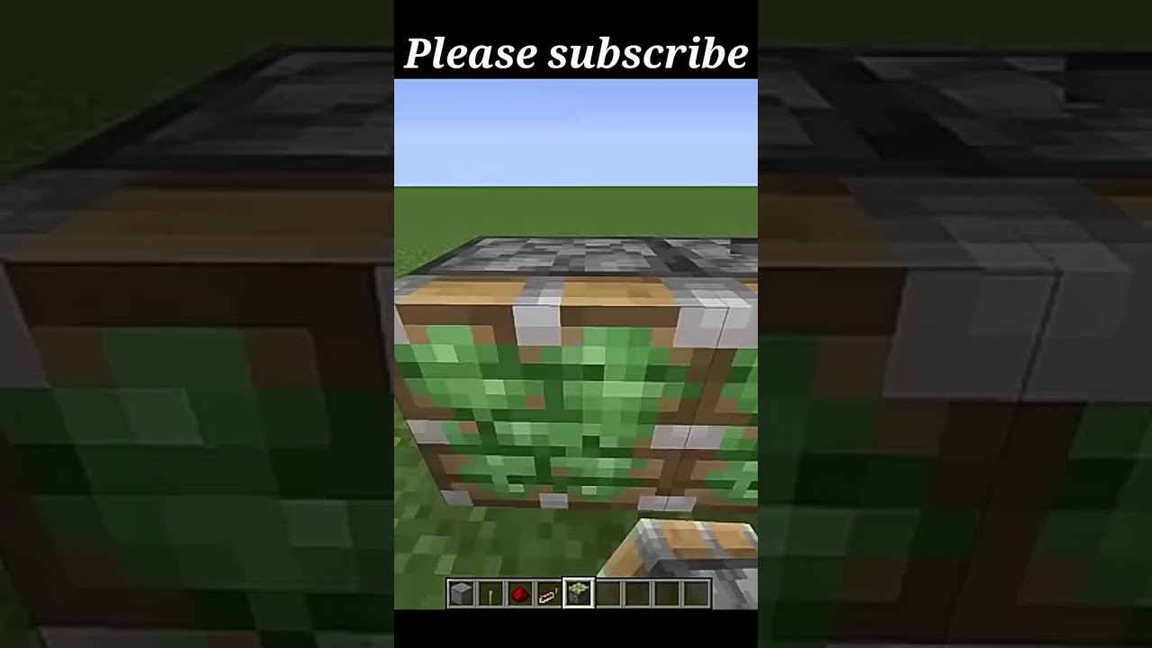 Minecraft new style automatic slide door tutorial - Minecraft videos