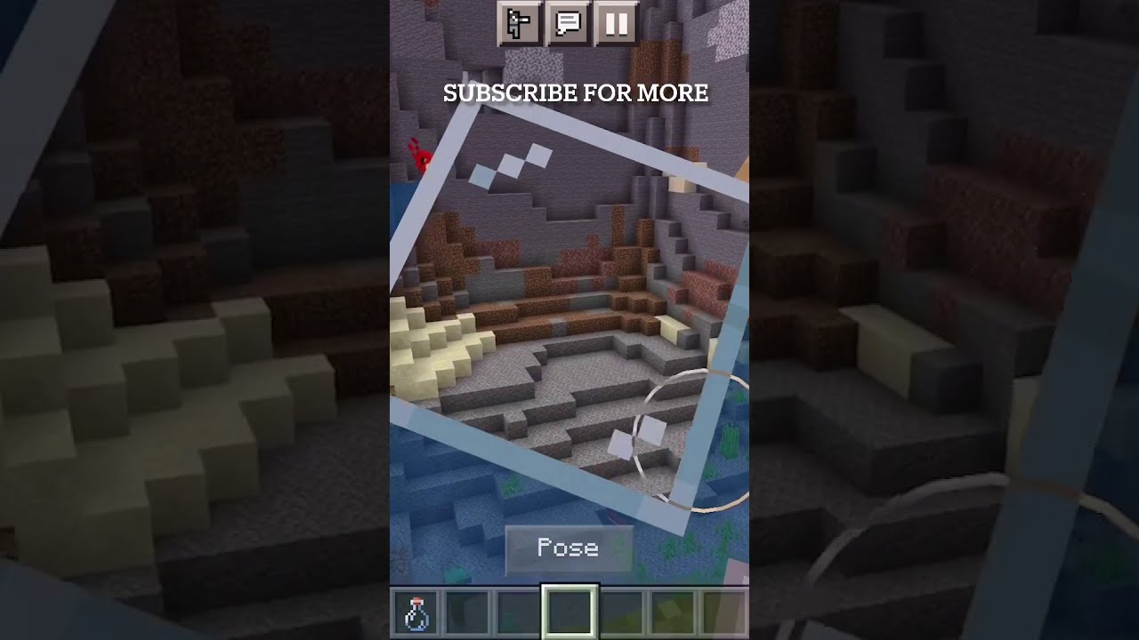 Minecraft water X-ray life hack tutorial #shorts #short - Minecraft videos