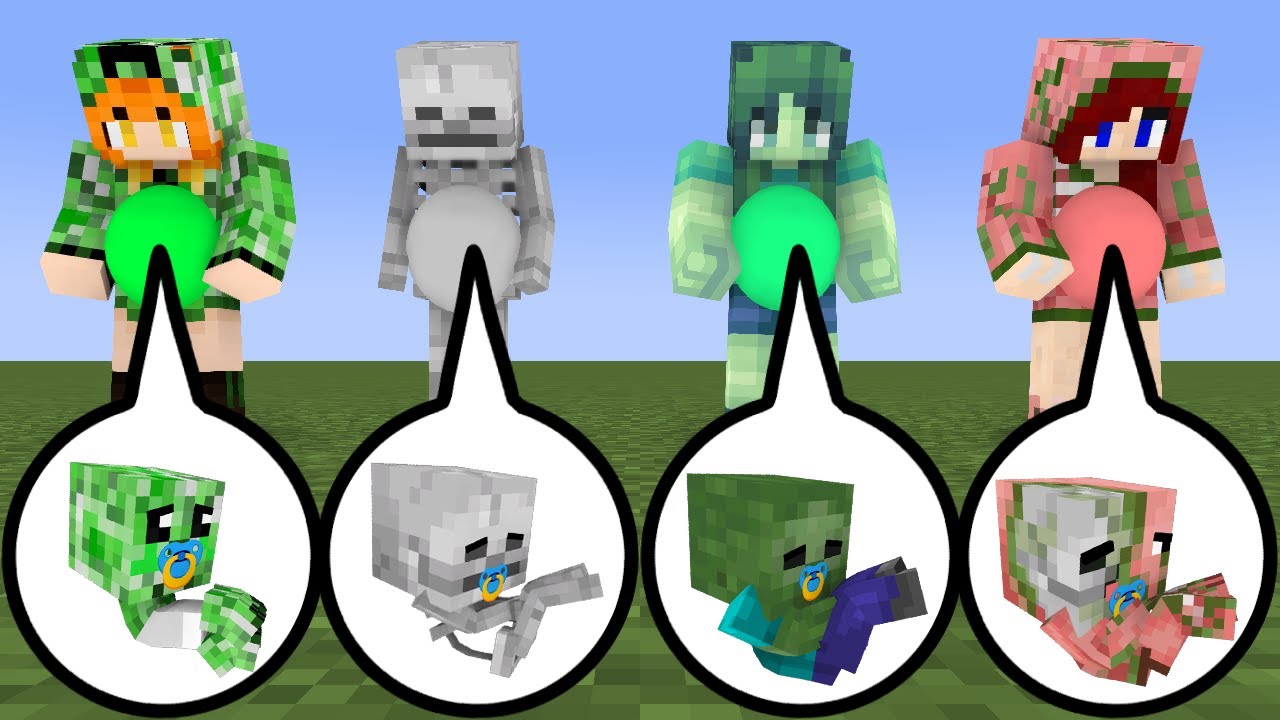 Monster School : ALL MOBS LIFE STORY - Minecraft Animation - Minecraft ...