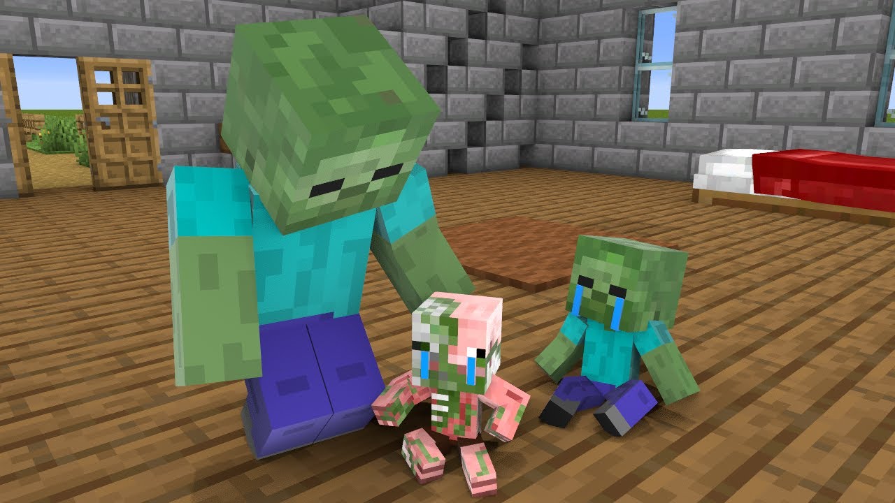 Monster School : Baby Zombie and Baby Zombie Pigman - Sad Story ...