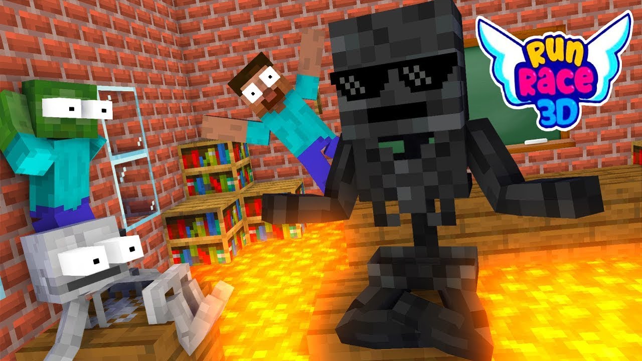 Monster School : NEW EPISODE FUN RACE 3D CHALLENGE - Minecraft ...