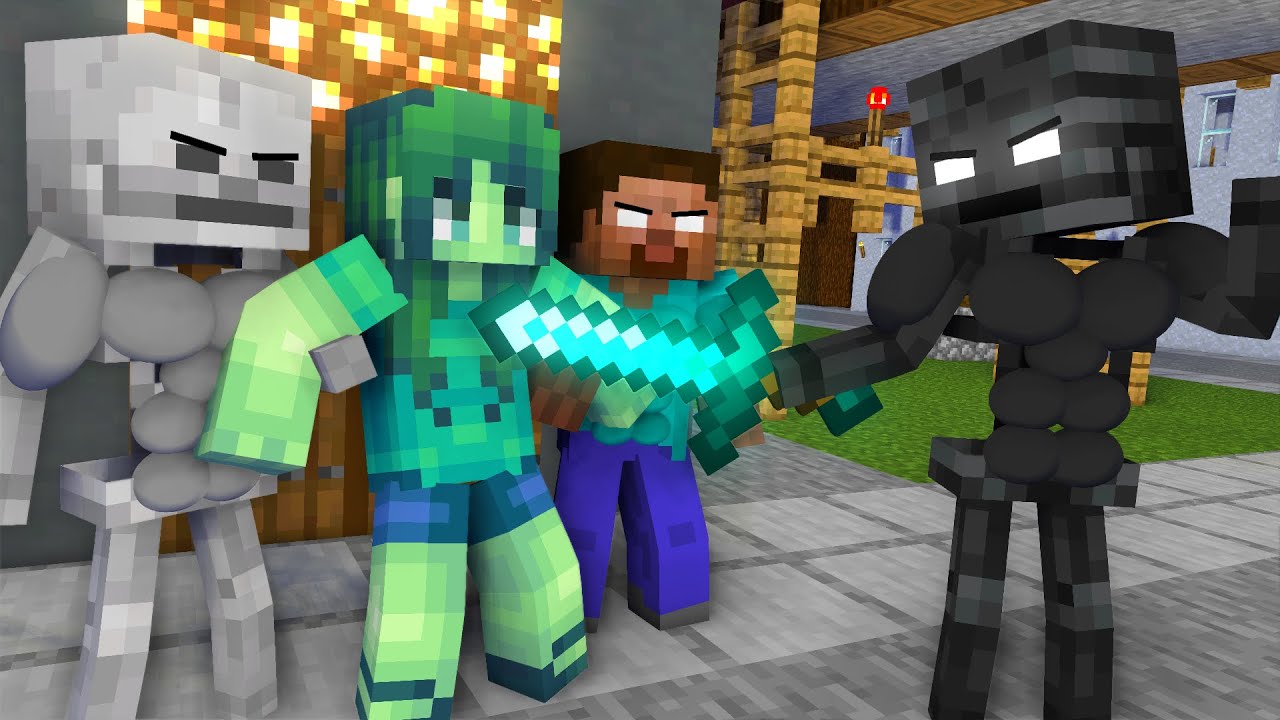 Monster School : ZOMBIE GIRL SAD STORY CHALLENGE - Minecraft Animation - Minecraft videos