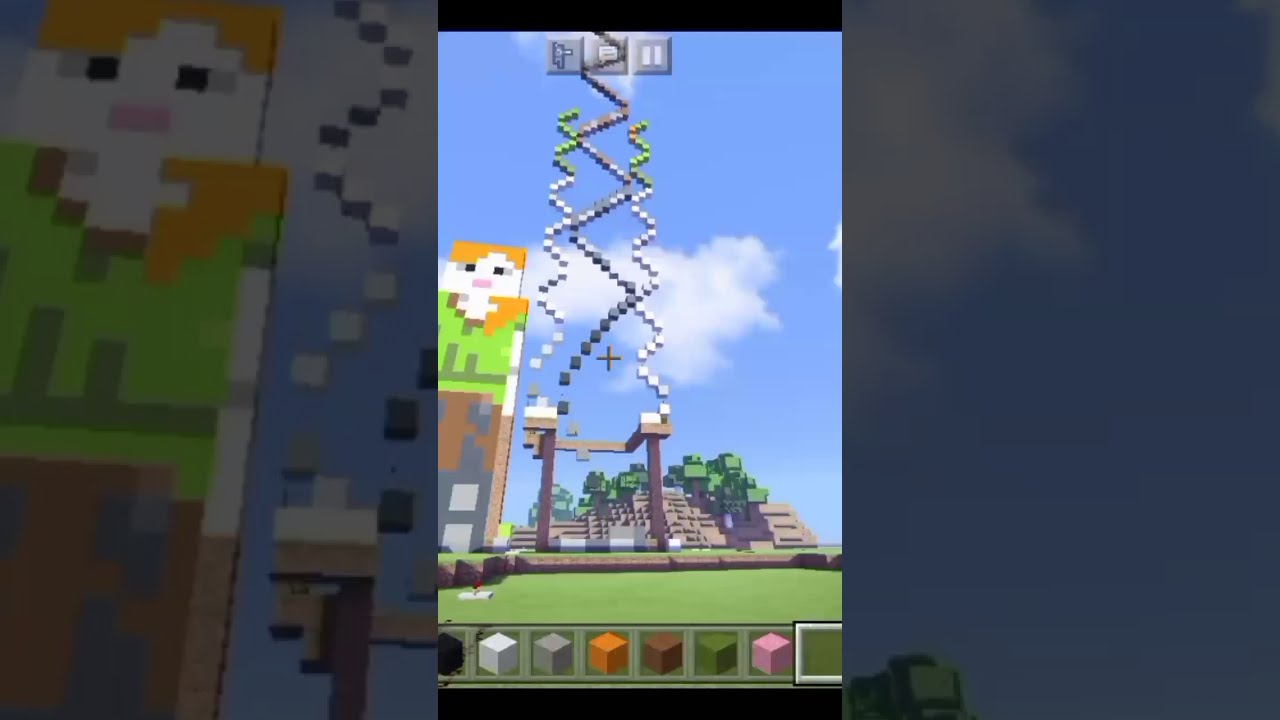 Mythpat Minecraft Statue | #Shorts - Minecraft videos