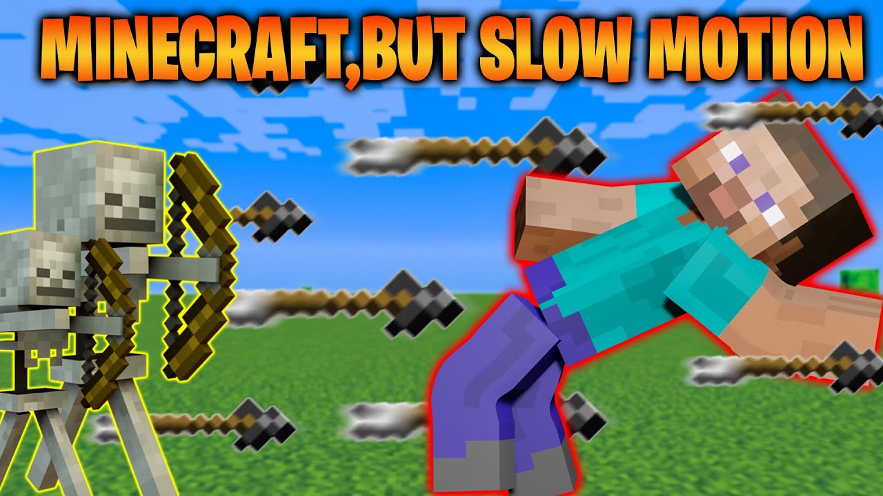 PLAYING MINECRAFT IN SLOW MOTION | MINECRAFT HINDI - Minecraft videos