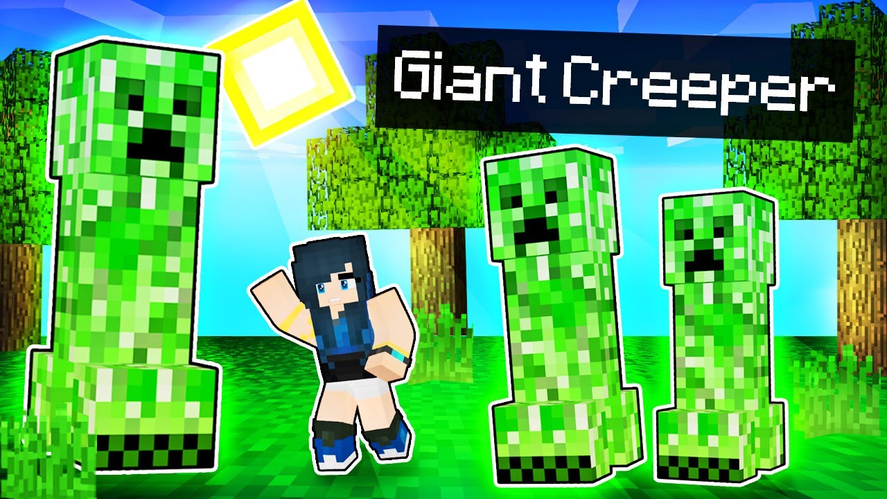 Playing with GIANT MOBS in Minecraft! - Minecraft videos