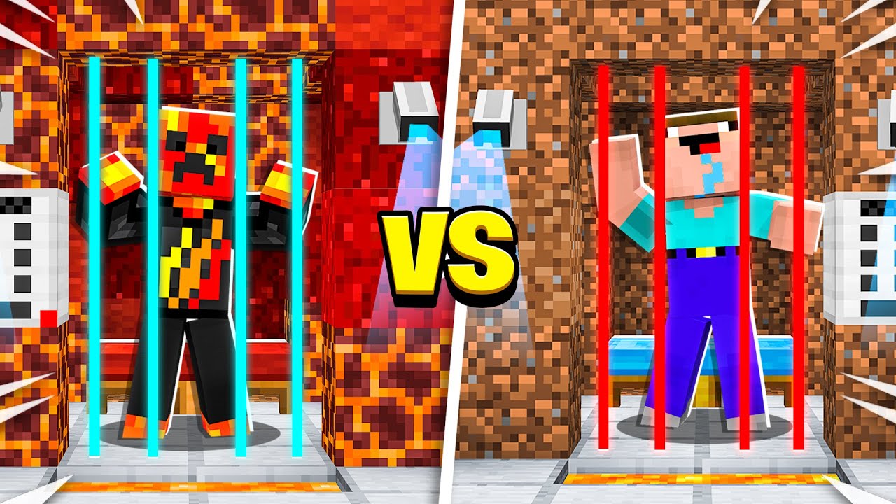 Preston vs Noob1234 TRAPPED in Minecraft Prison Challenge! - Minecraft ...