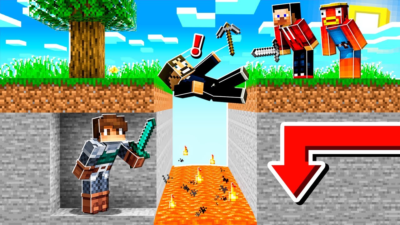 SECRET KILLER vs 3 HUNTERS (Minecraft Moles) - Minecraft videos