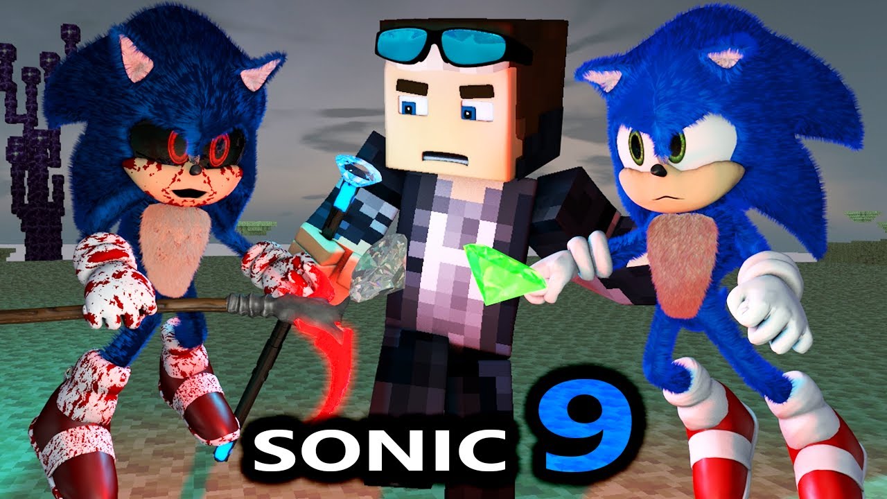 SONIC MOVIE IN MINECRAFT 9 (Official) Speedrunner Challenge Minecraft ...