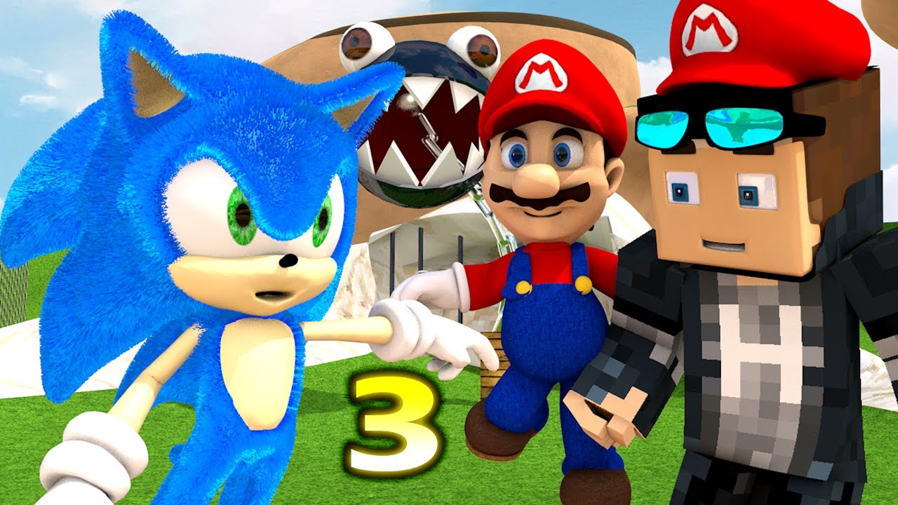 SUPER MARIO 64 vs. MINECRAFT CHALLENGE 3! Ft. NEW Sonic! (official ...