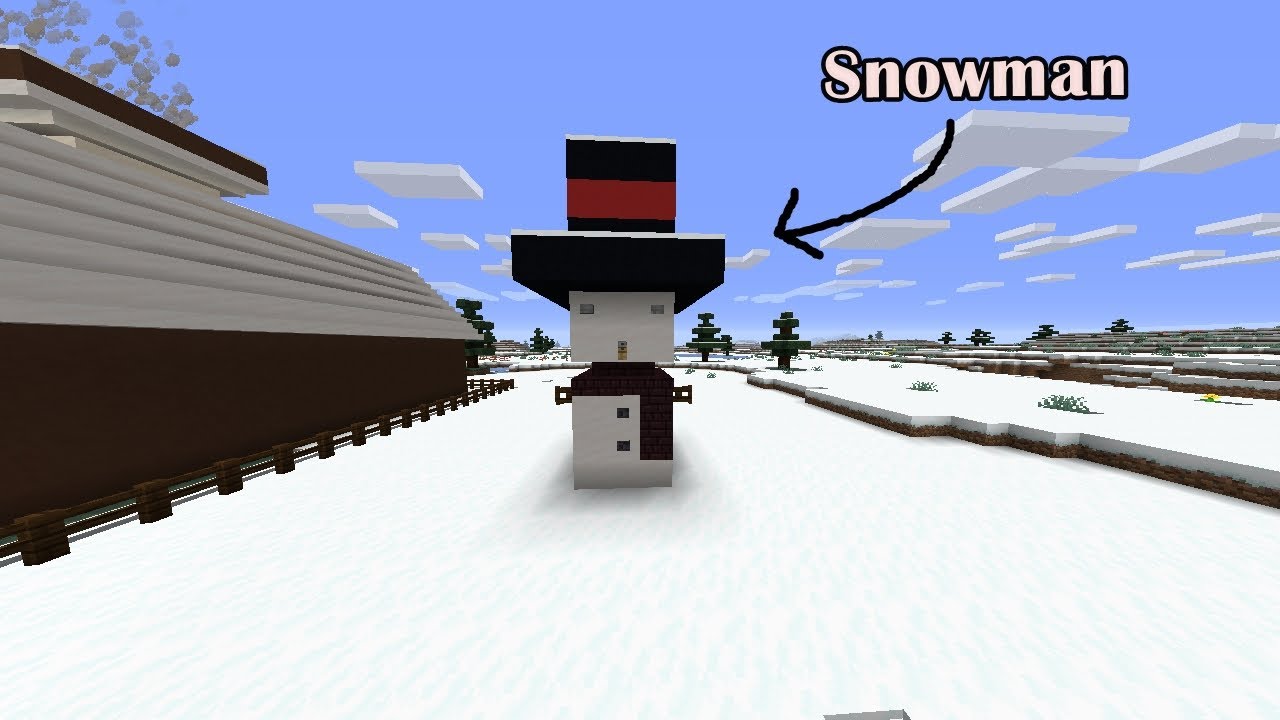 Snowman in Minecraft || Minecraft Christmas Builds || Tutorial ...