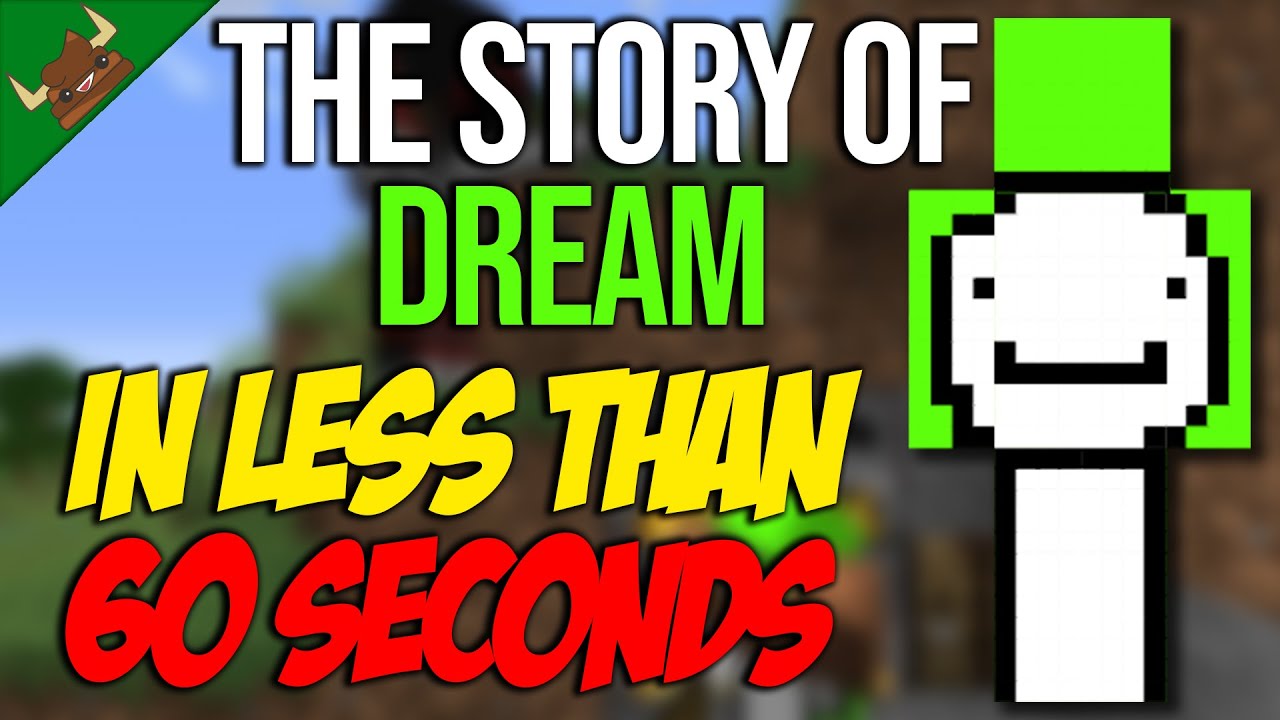 The Minecraft Story of Dream In Less Than 60 Seconds - Minecraft videos