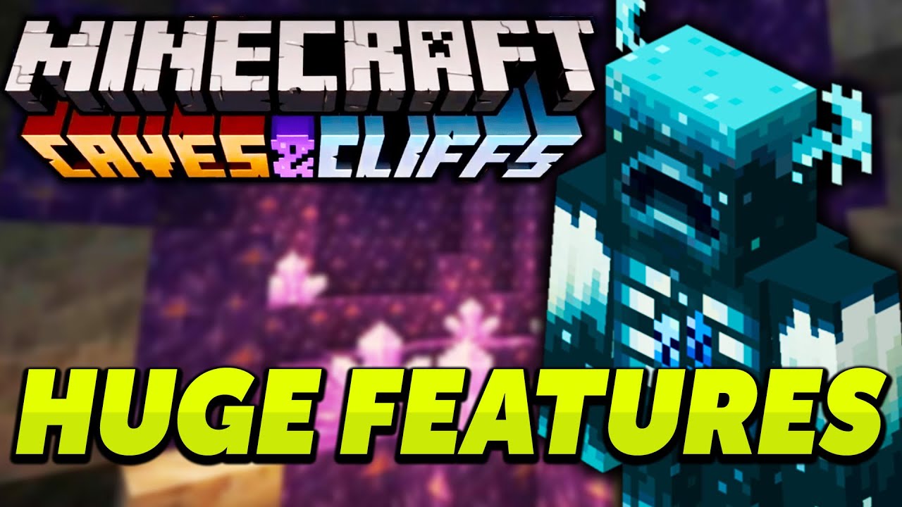 WARDEN IS HERE... Minecraft 1.17 Caves & Cliffs Update Huge Features ...