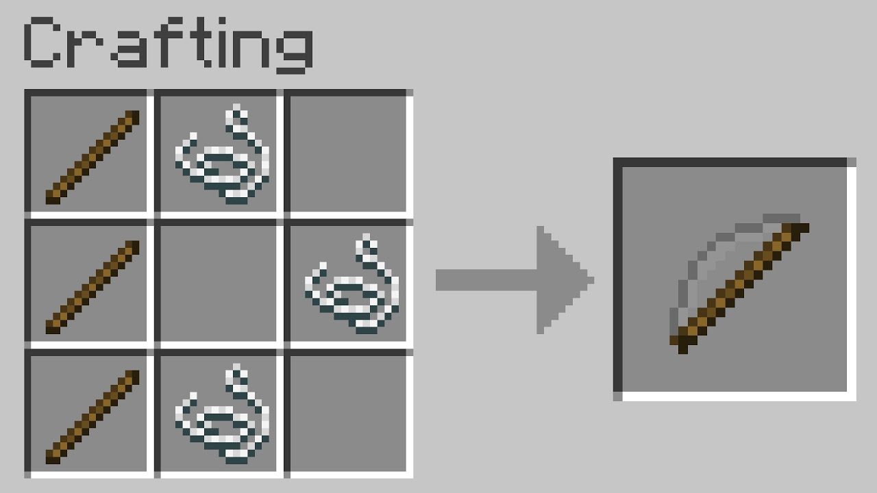 When you accidentally craft a Bow like this in Minecraft - Minecraft videos