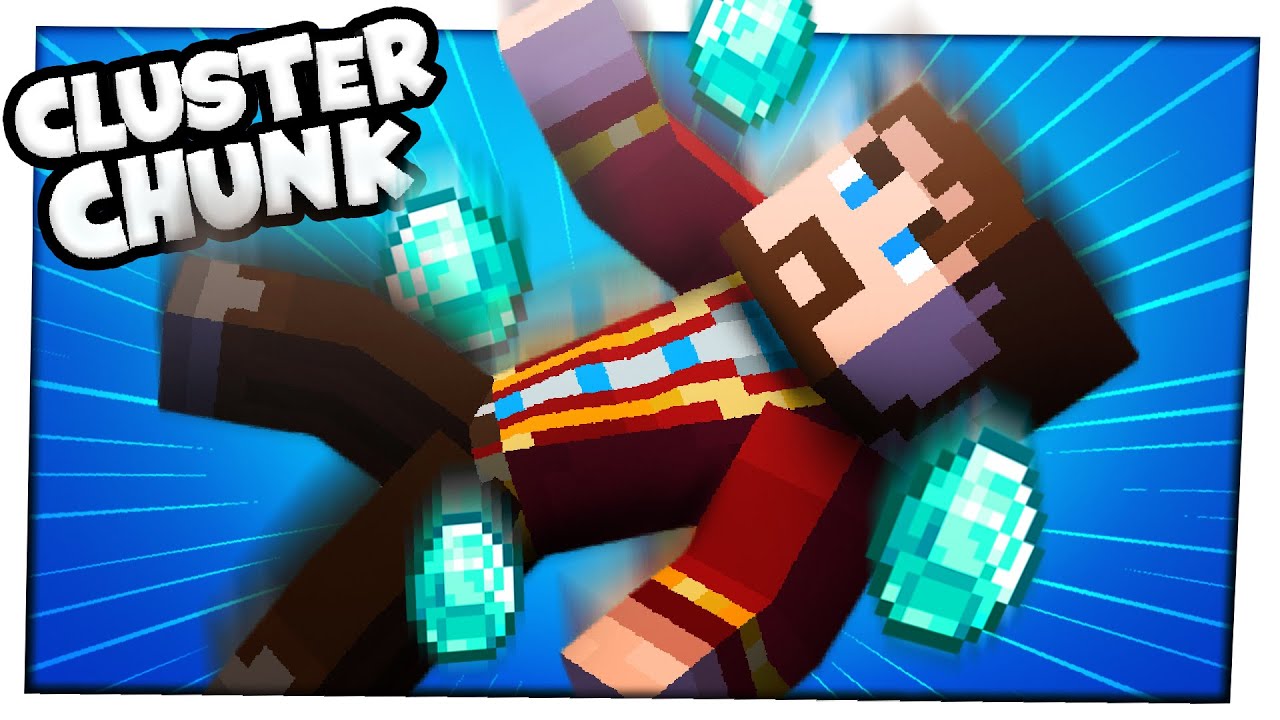 YOU LOST 4 DIAMOND BLOCKS?! | Minecraft Cluster Chunk REMATCH ...